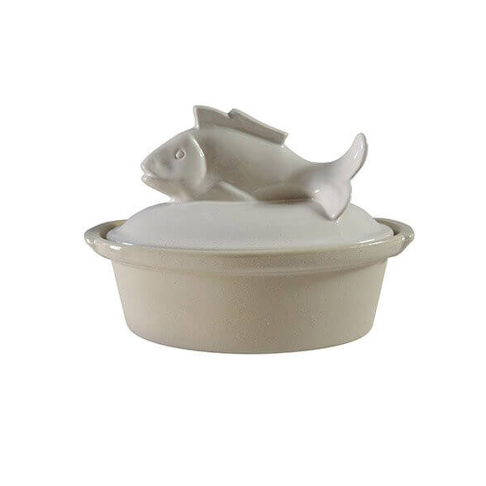 Terrine poisson en grès Digoin - 2 coloris
