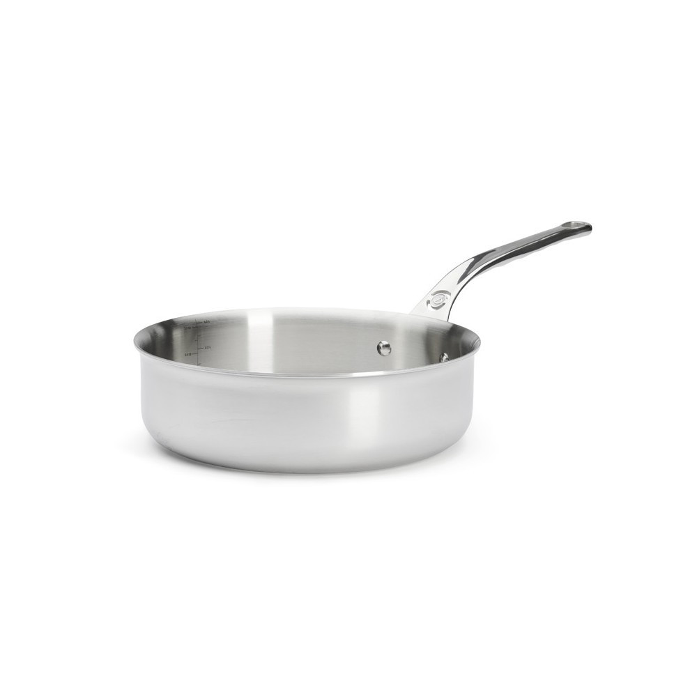 Sauteuse droite DE BUYER Affinity en inox - 4 tailles