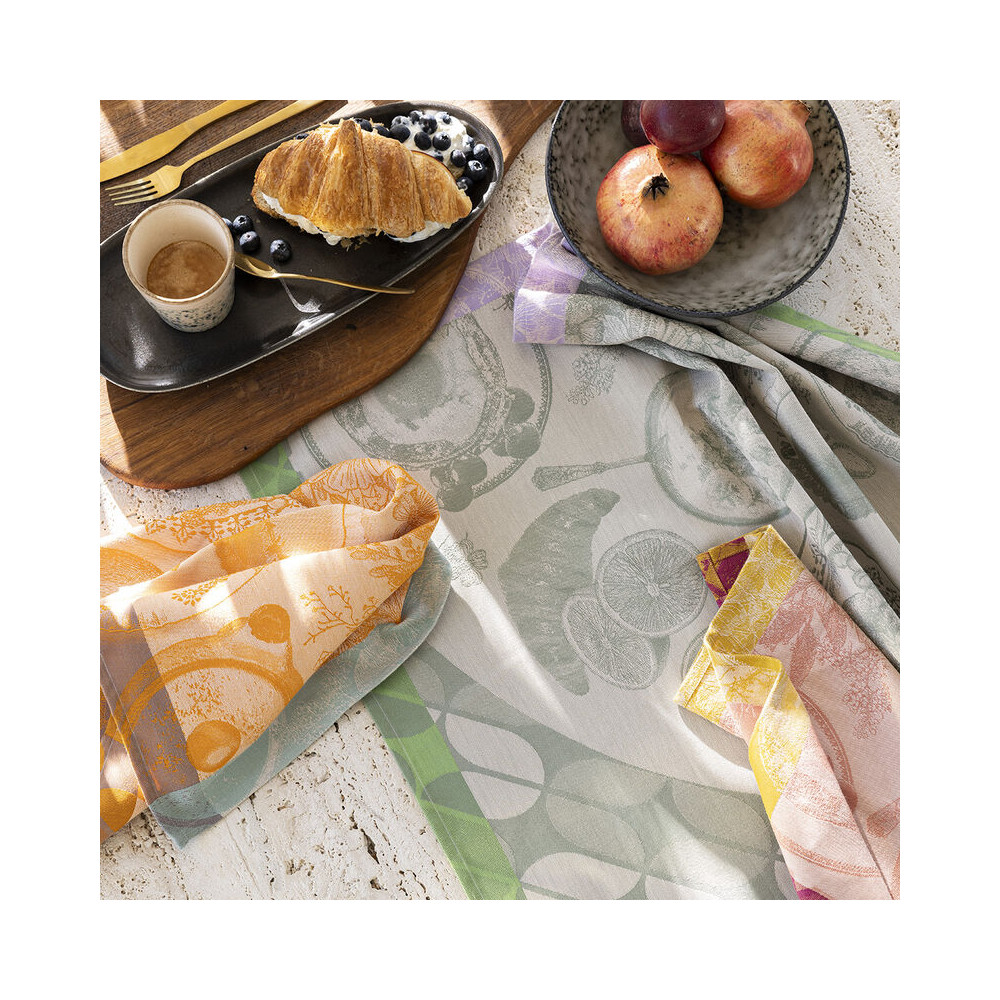 Torchon Brunch Gourmand Le Jacquard Français en coton - 3 coloris