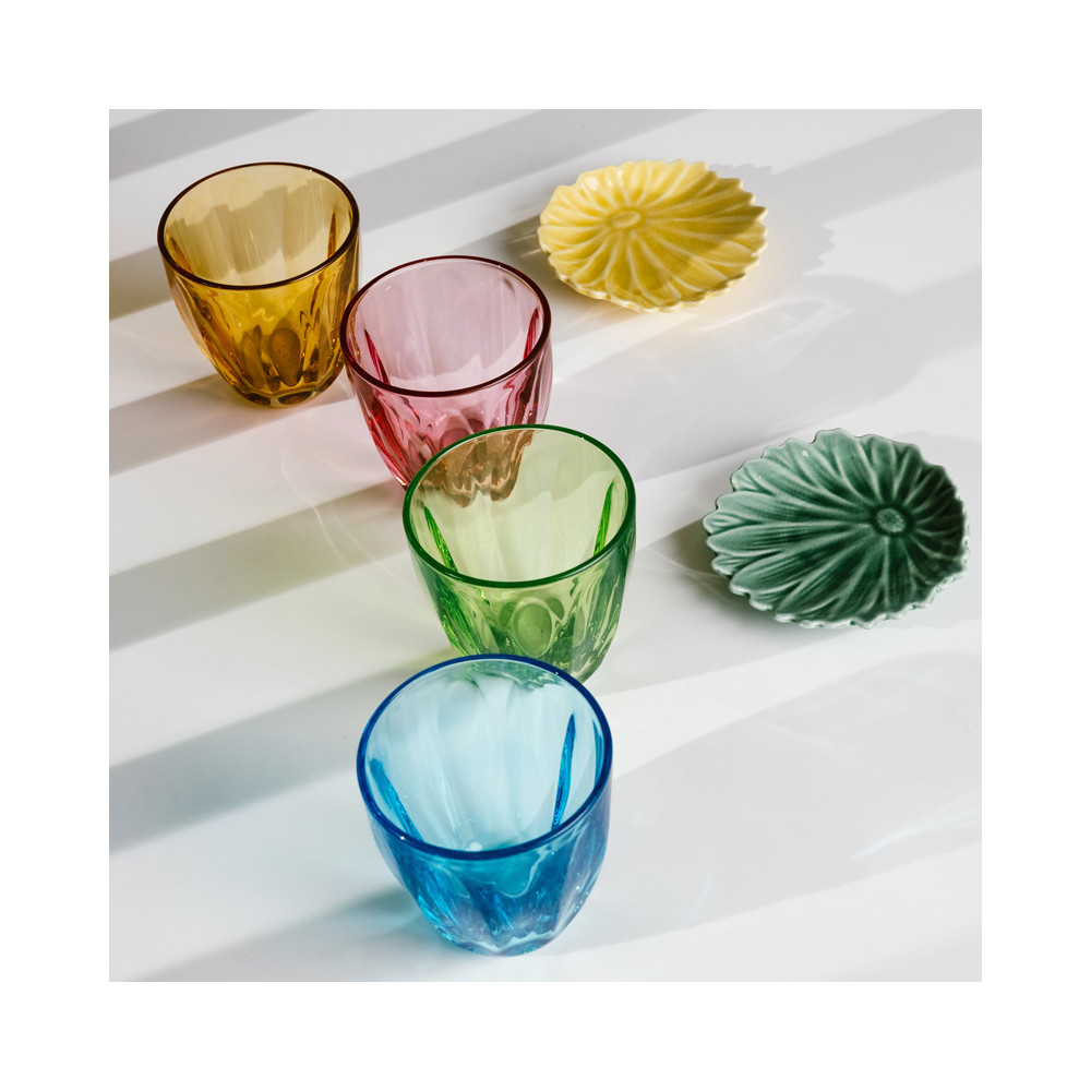 Set de 4 verres à eau Lily LA ROCHERE gobelets colorés