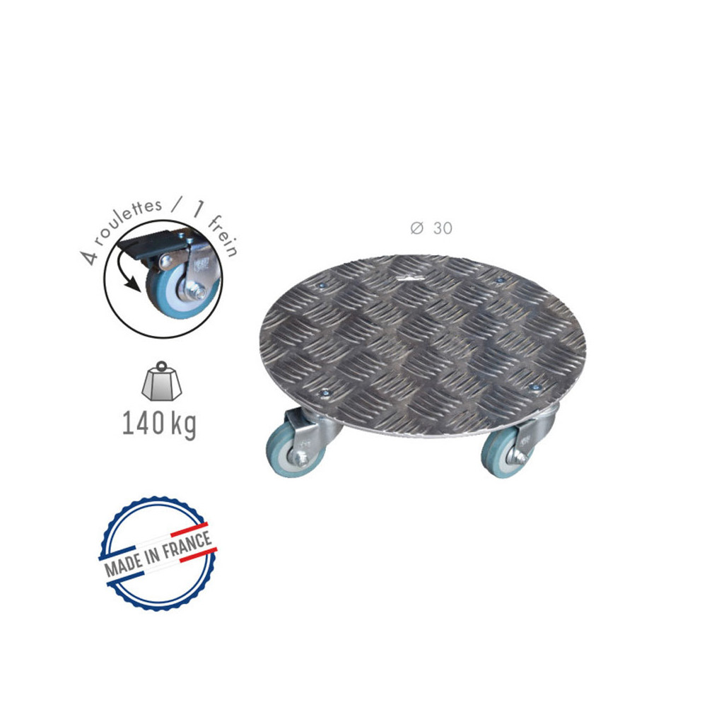 Roule plante LOUIS MOULIN en alu rond - 3 tailles